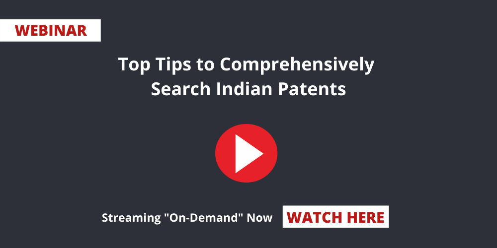 Search Indian Patents Comprehensively - Webinar