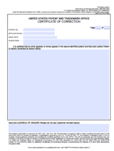 The Key Role of Certificate of Correction in Patent Prosecution ...